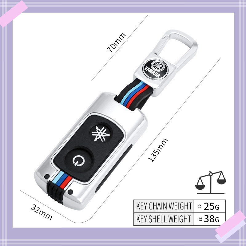 Yamaha y16zr xmax y16 Remote nvx ฝาครอบกุญแจพร้อมพวงกุญแจ | Shopee Thailand