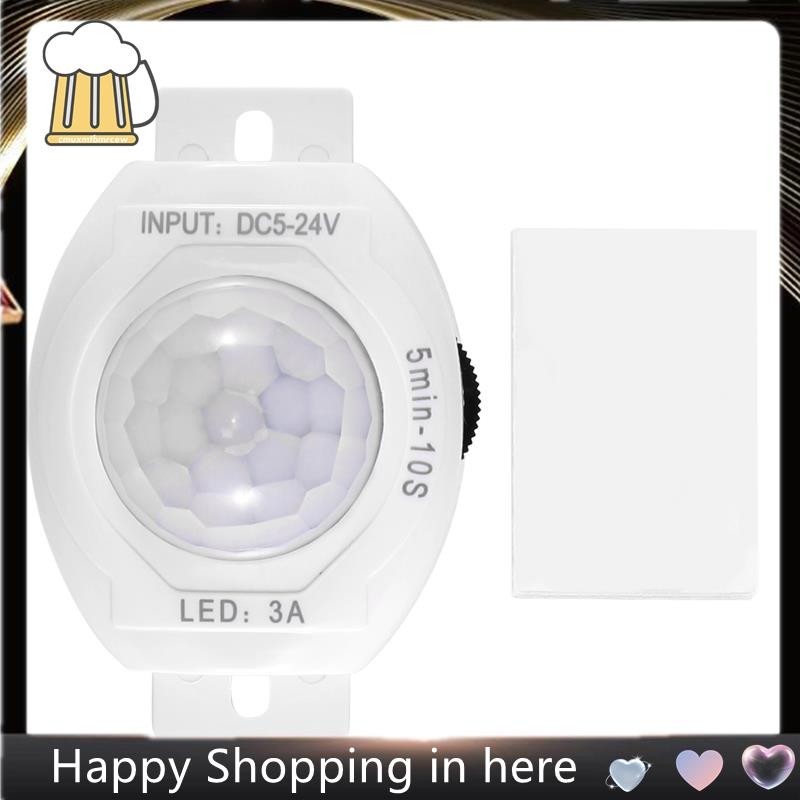 [Pretty] Pir อินฟราเรด Motion Sensor Detector DC5-24V อัตโนมัติเปิด Off ...