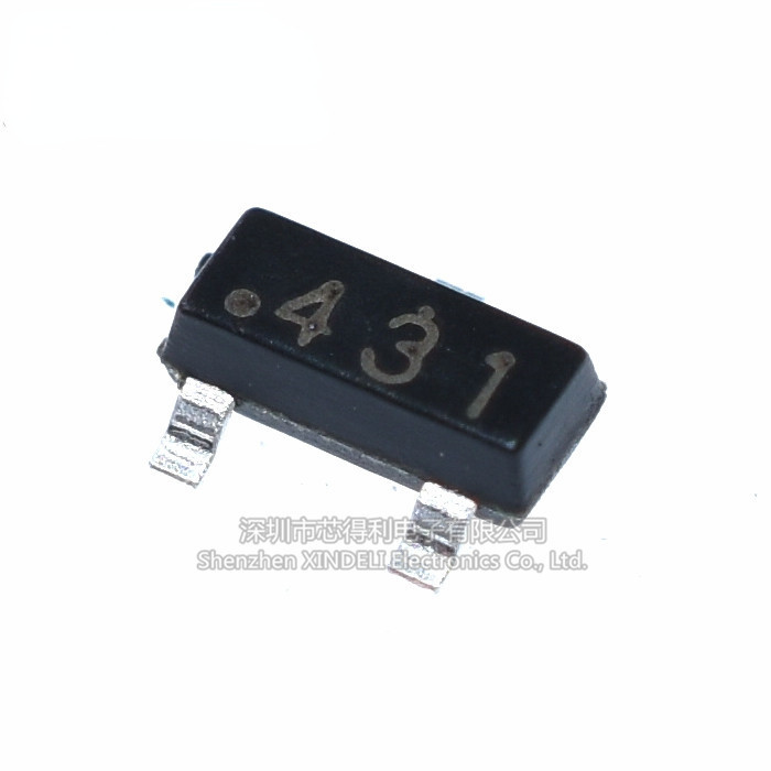 ยี่ห้อใหม่ TL431 Patch 431 เครื่องปรับแรงดันไฟฟ้า Triode SOT-23 0.5% ...