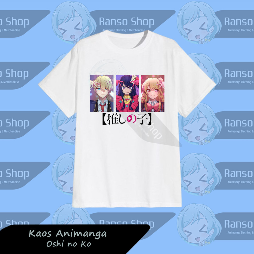 🎁🎀Ranso Kaos Oshi no Ko Aqua Ruby Ai/Baju Oshi no Ko Hoshino Aqua Ruby ...