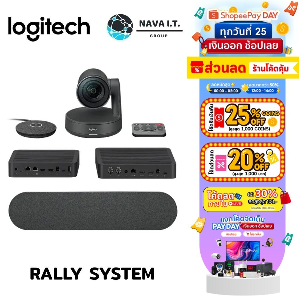 ⚡️กรุงเทพฯด่วน1ชั่วโมง⚡️ LOGITECH RALLY FULL SET RALLY SYSTEM ระบบการ ...