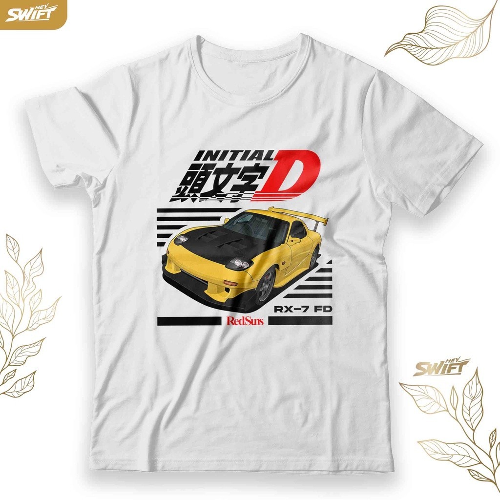 ใหม่ Kaos INITIAL D RX7 MAZDA RX-7 FD REDSUNS ทีม DRIFT JDM ANIME ...