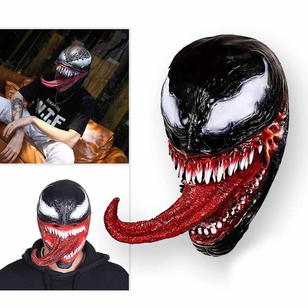 Venom Mask Adults halloween Fancy Dress Theme Costume cosplay Spiderman ...