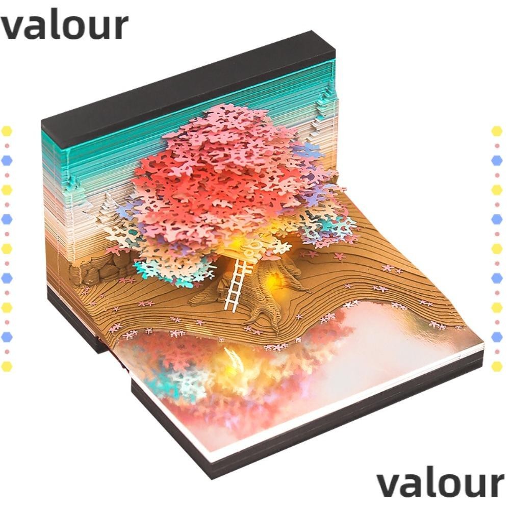 Valour Memo Pad, 260 แผ่น Light Tree House Notepad, Sticky Note Pad ...