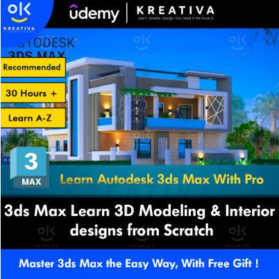 Video Course- 3ds Max Learn 3D Modeling & Interior designs from Scratch ...