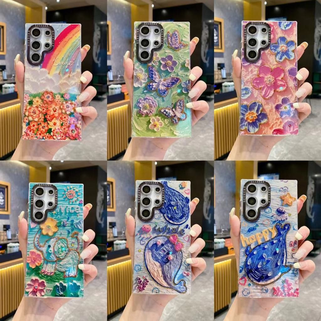 ภาพวาดสีน้ํามันที่สวยงาม Rainbow Garden เคสโทรศัพท์ Samsung Galaxy S24 ...