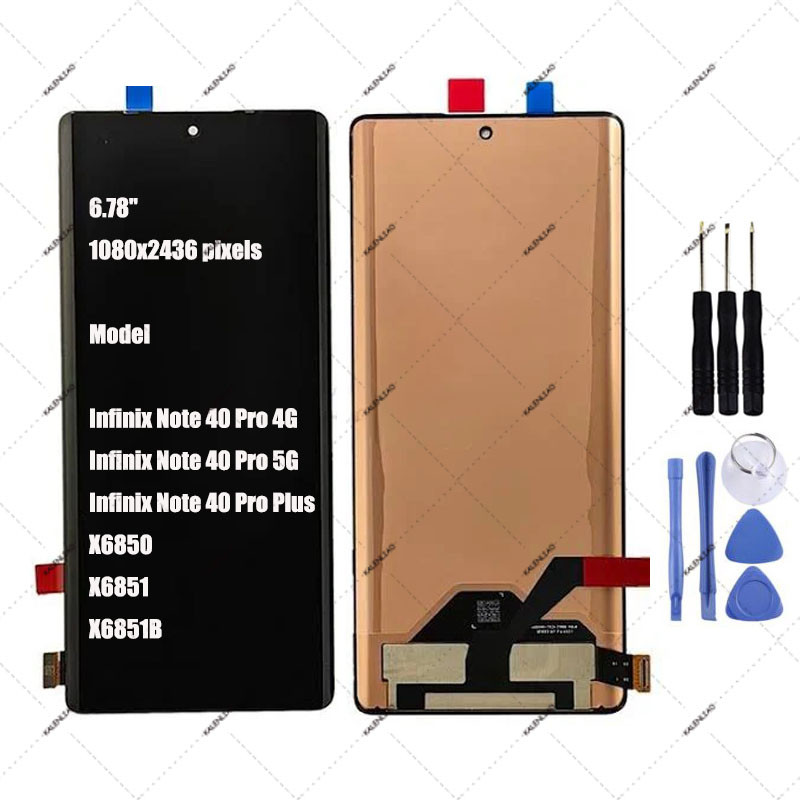 สําหรับ Infinix Note 40 4G 5G หมายเหตุ 40 Pro Plus จอแสดงผล LCD Touch ...