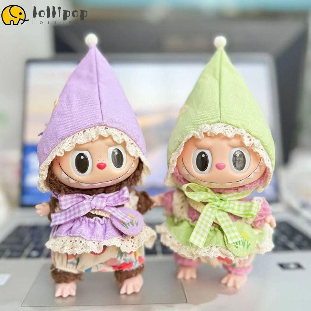 เสื้อผ้าตุ๊กตา LOLLIPO1 Labubu,|อุปกรณ์เสริมตุ๊กตาผ้าฝ้าย, ของขวัญ Cos Labubu Time To Chill ...