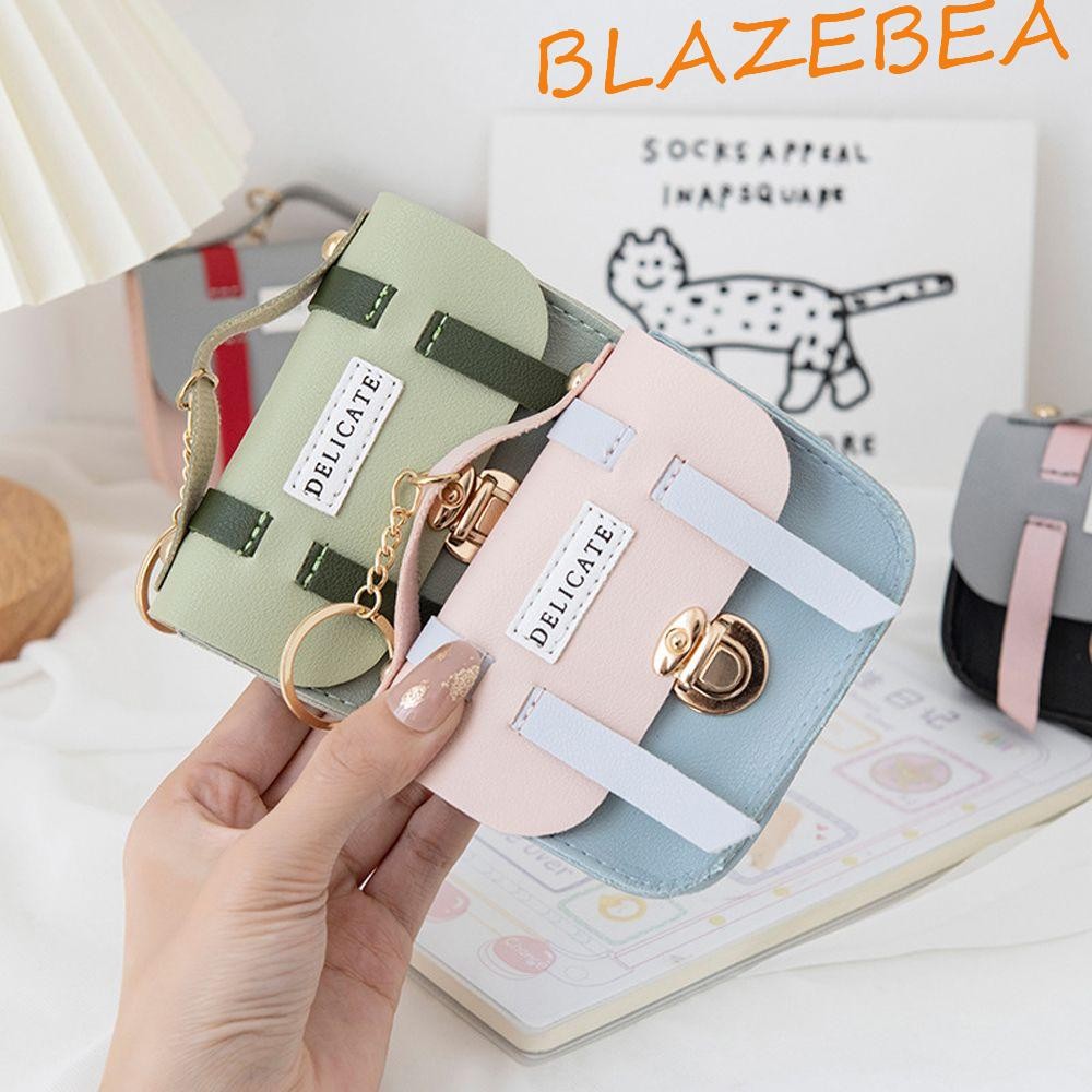 Blazebea กระเป๋าใส่เหรียญน่ารัก Kawaii ผู้ถือบัตร Key Pouch Key แหวนจี้กระเป๋าสตางค์ Mini ...