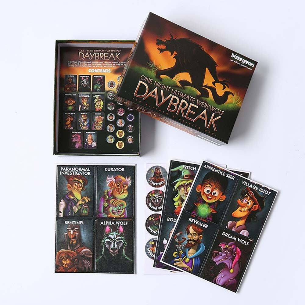 One Night: Ultimate Werewolf Daybreak Card Game New Family Friends ...