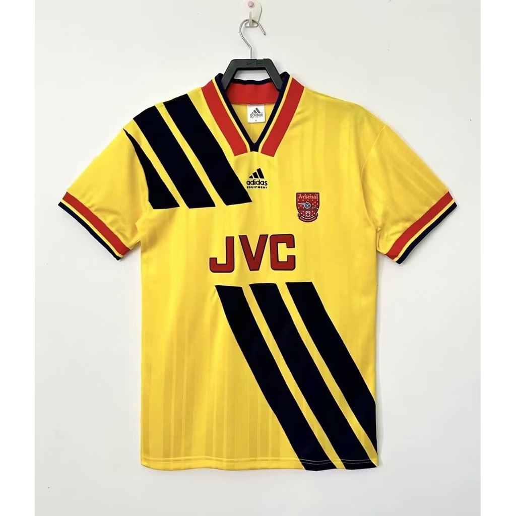 1993-94 Arsenal retro away ฟุตบอลเสื้อยืดแขนสั้น | Shopee Thailand