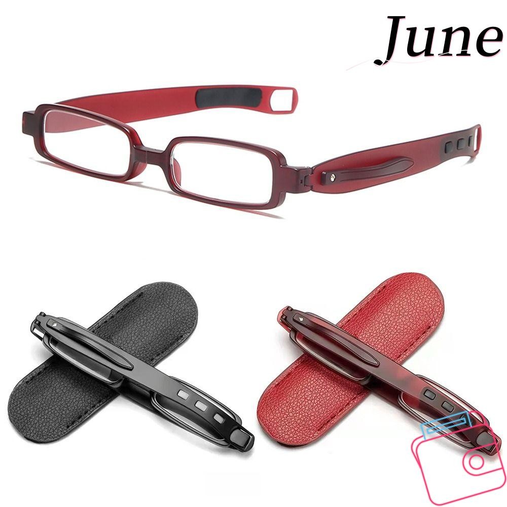 June Anti Blue Light Compact Mini Pocket Pen Clip Readers แว่นตา ...