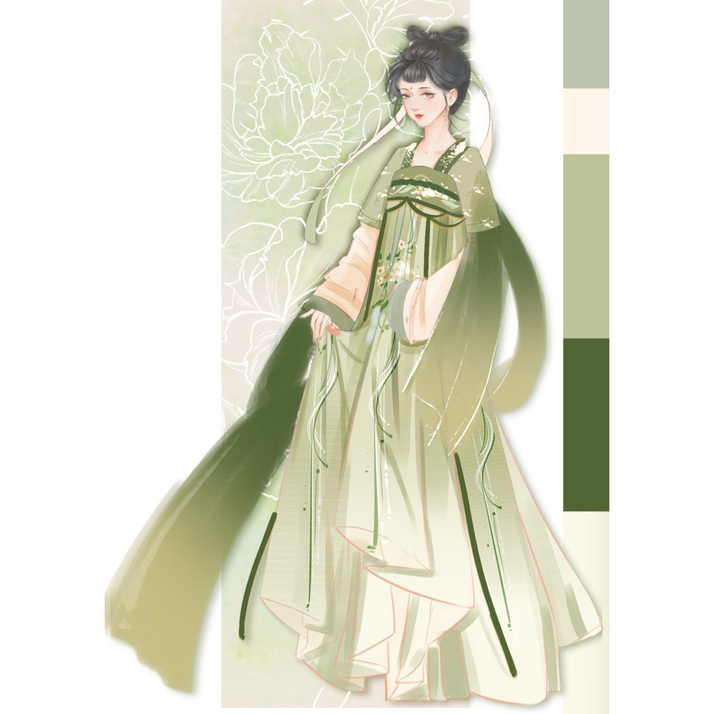 Lanshan Yi Hanfu สำหรับหญิง กระโปรงยาวปานกลาง ในสไตล์วัฒนธรรมดั้งเดิม ...