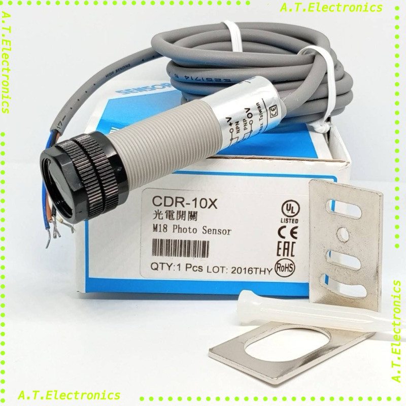พร้อมส่ง! CDR-10X FOTEK ใหม่ M18 TUBULAR TYPE PHOTO SENSOR ...