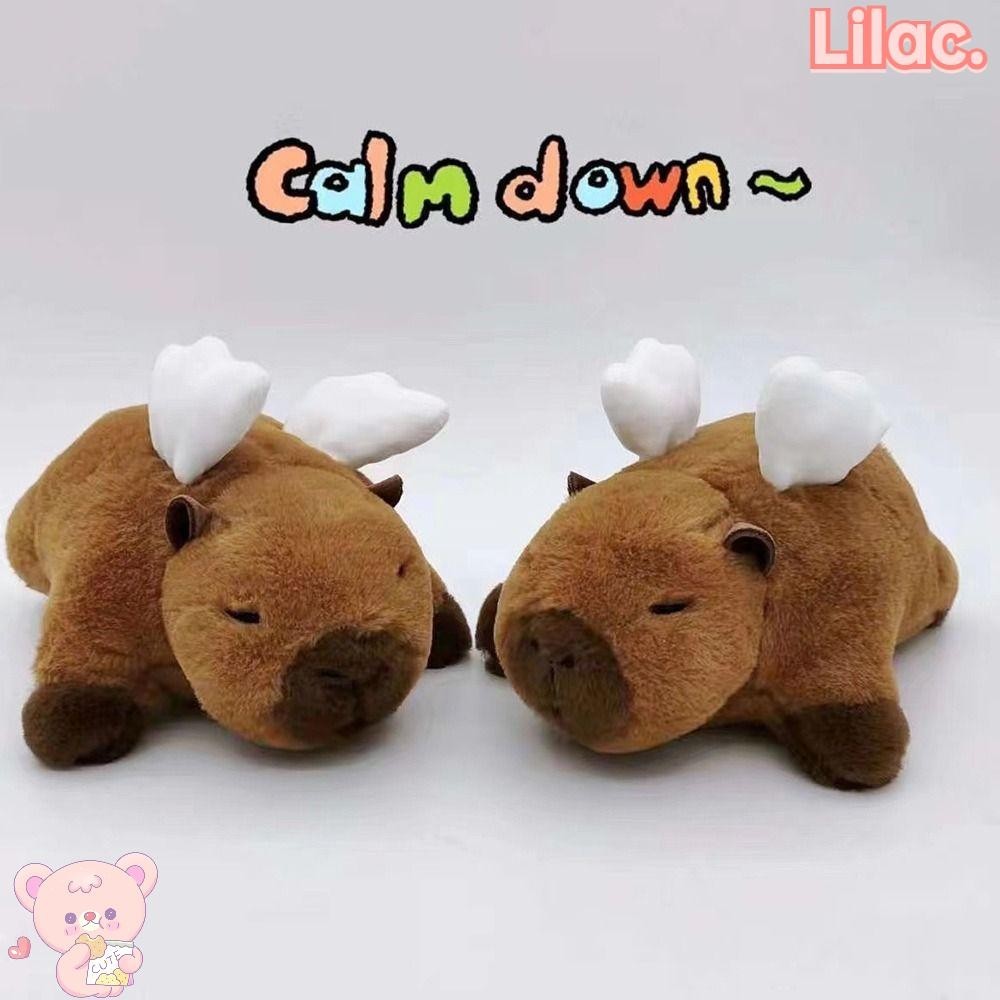 Lilac Plush Capybara พวงกุญแจ,ตุ๊กตาสัตว์น่ารัก Capybara จี้,ตุ๊กตา ...