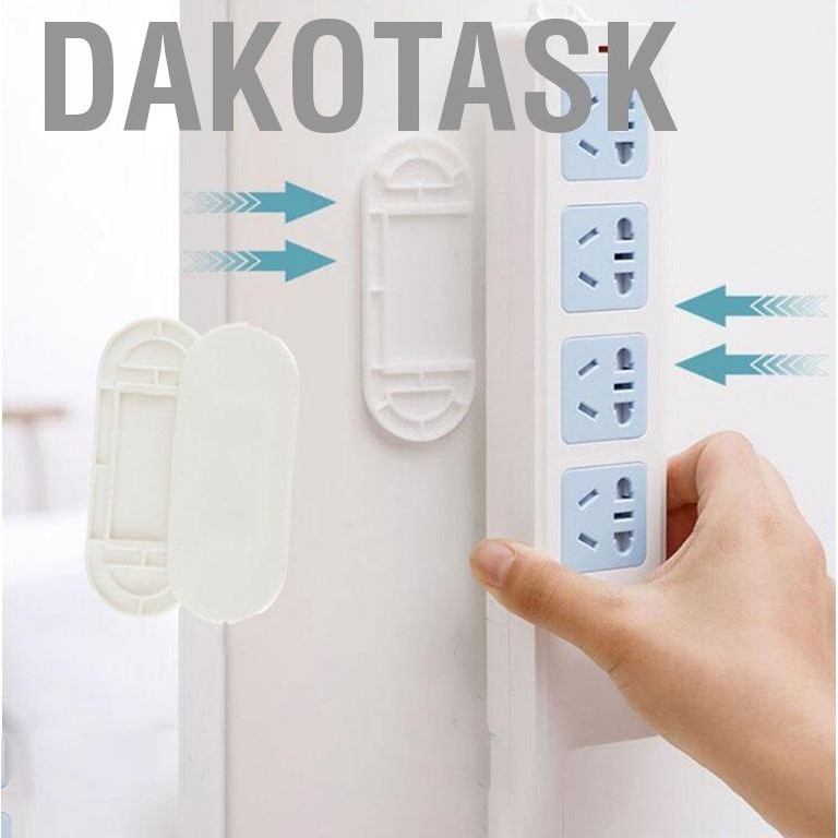 DAKOTASK Self Adhesive Power Strip Holder PP ติดผนังเจาะฟรี Non Marking ...