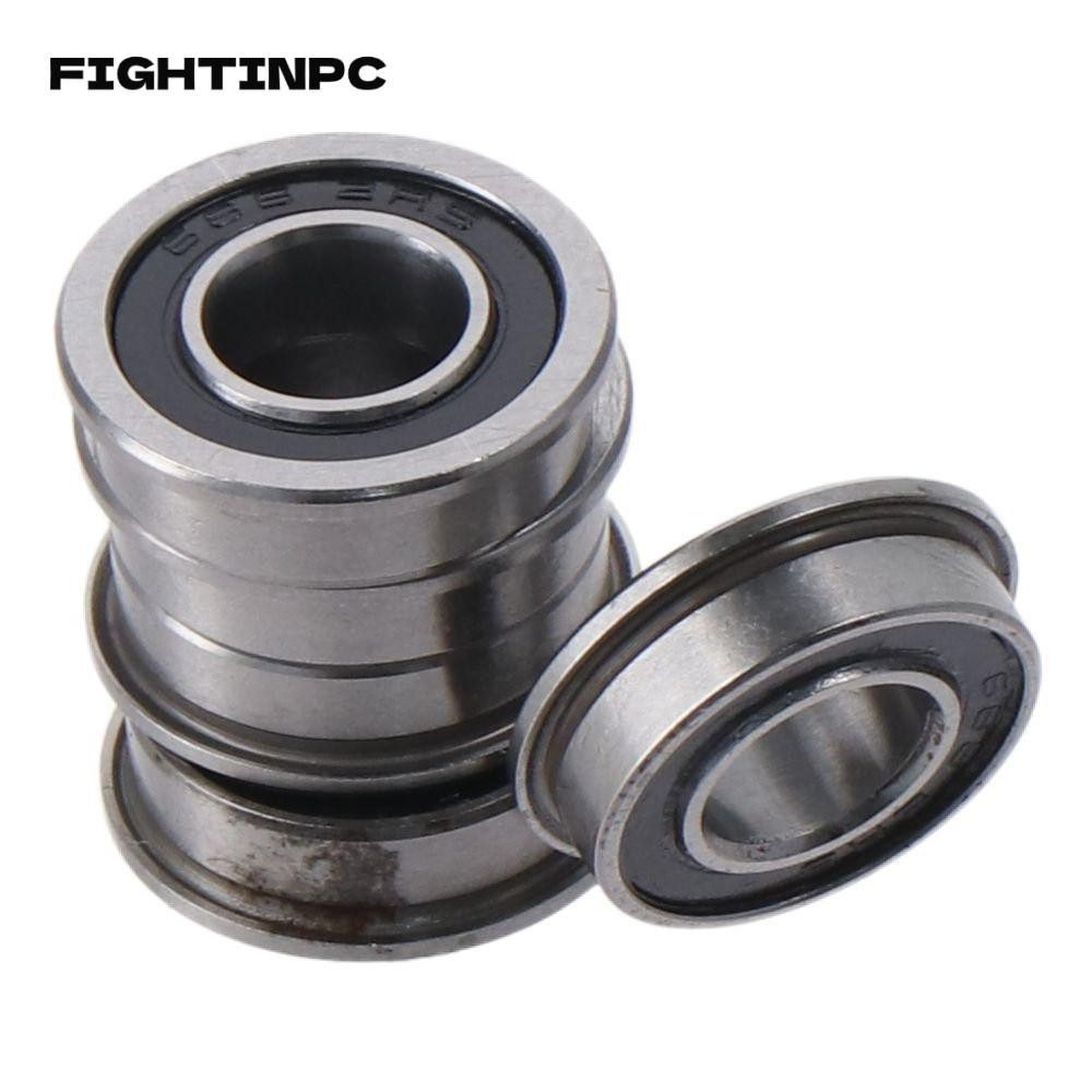 FIGHTINPC 10 ชิ้นแบริ่งบอลหน้าแปลน, F688-2RS Chrome Steel Flange Rip ...