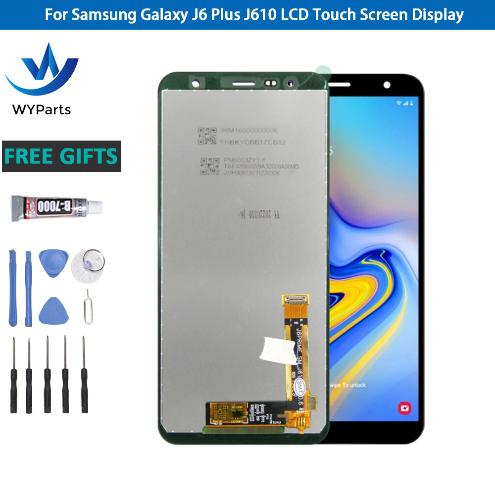 6.0 Incell สําหรับ Samsung J6 Plus J610 J610F J610FN จอแสดงผลจอแสดงผล ...