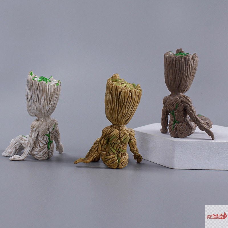 Nor Tree Man Groot Guardians Of The Galaxy Avengers อะนิเมะ 6 ซม.มินิ ...