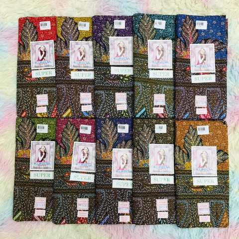 โซเฟีย ผ้าบาติก ตรา KUNIDA SUPER เย็บเรียบร้อย ลวดลายผ้าปาเต๊ะ สีสัน ...