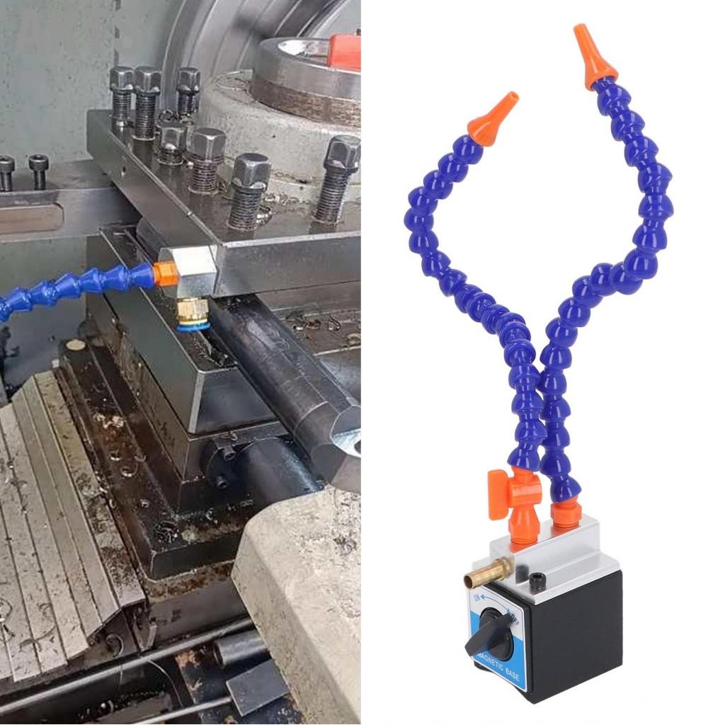 AKTS ตัวยึดฐานแม่เหล็ก G1/4 ใน G1/2 ออกฟังก์ชั่นปรับได้ 2 ท่อออกแบบท่อยืดหยุ่นสำหรับการประมวลผล ...