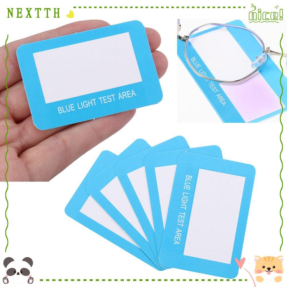Nextth 5 ชิ้น/เซ็ต Anti-Blue Light Test Card แว่นตาทนทาน Blue Light UV ...