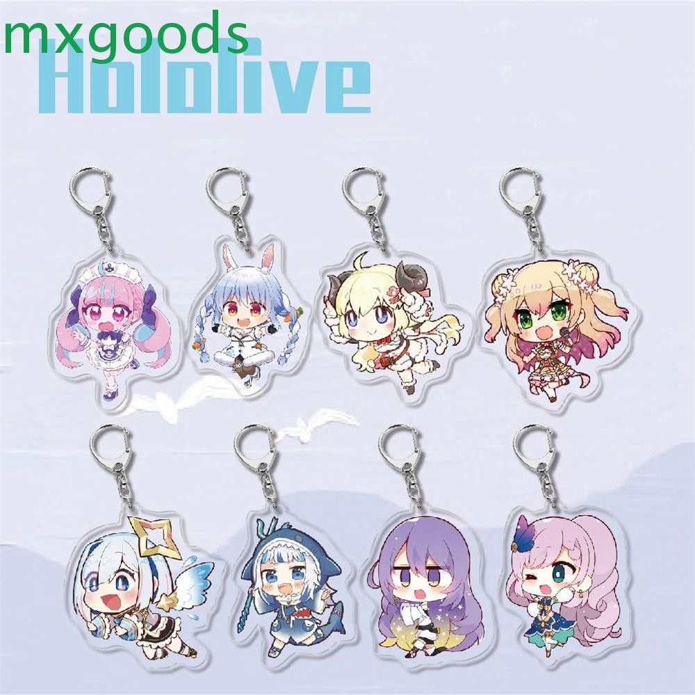 Mxgoods Hololive พวงกุญแจ 6 ซม. Kawaii คอสเพลย์ Vtuber Gawr Gura Murasaki Shion Hololive พวง ...