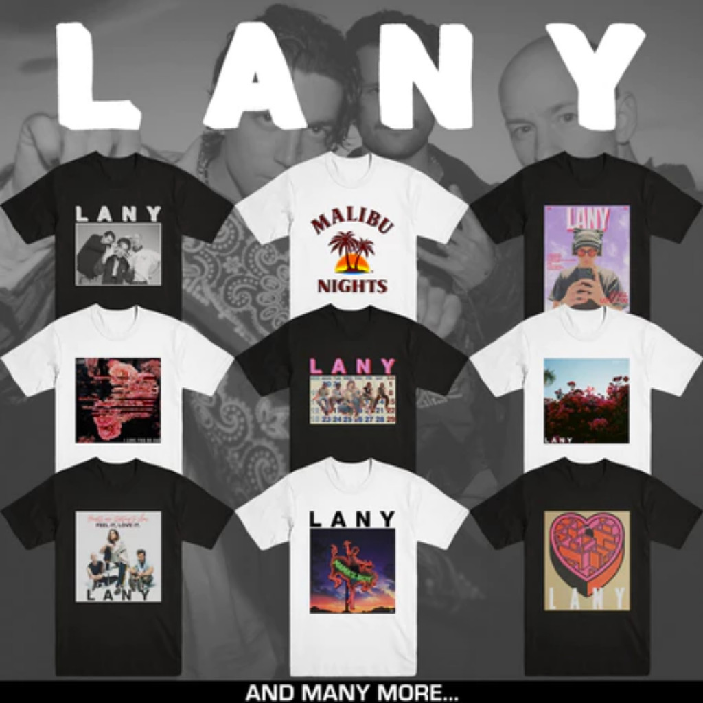 ใหม่ Lany BAND เสื้อยืดผ้าฝ้าย Baju Lelaki & Perempuan Unisex แขนสั้น Tee INDIE POP สไตล์หลวม ...