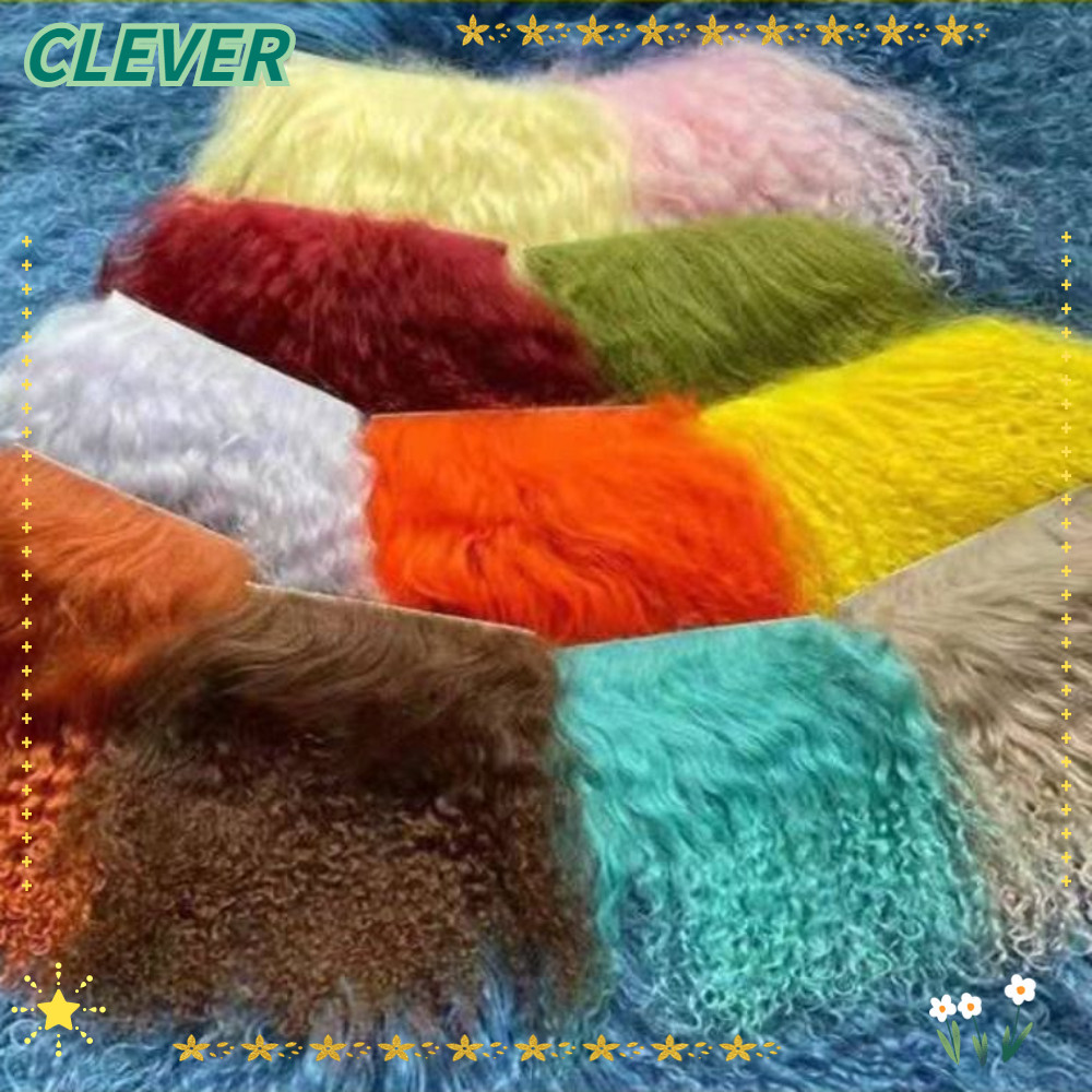 CLEVER Lamb Fur Pelt, มองโกเลียขนผมแถวหนังแกะขนสัตว์, น่ารักทนทาน Curly ...