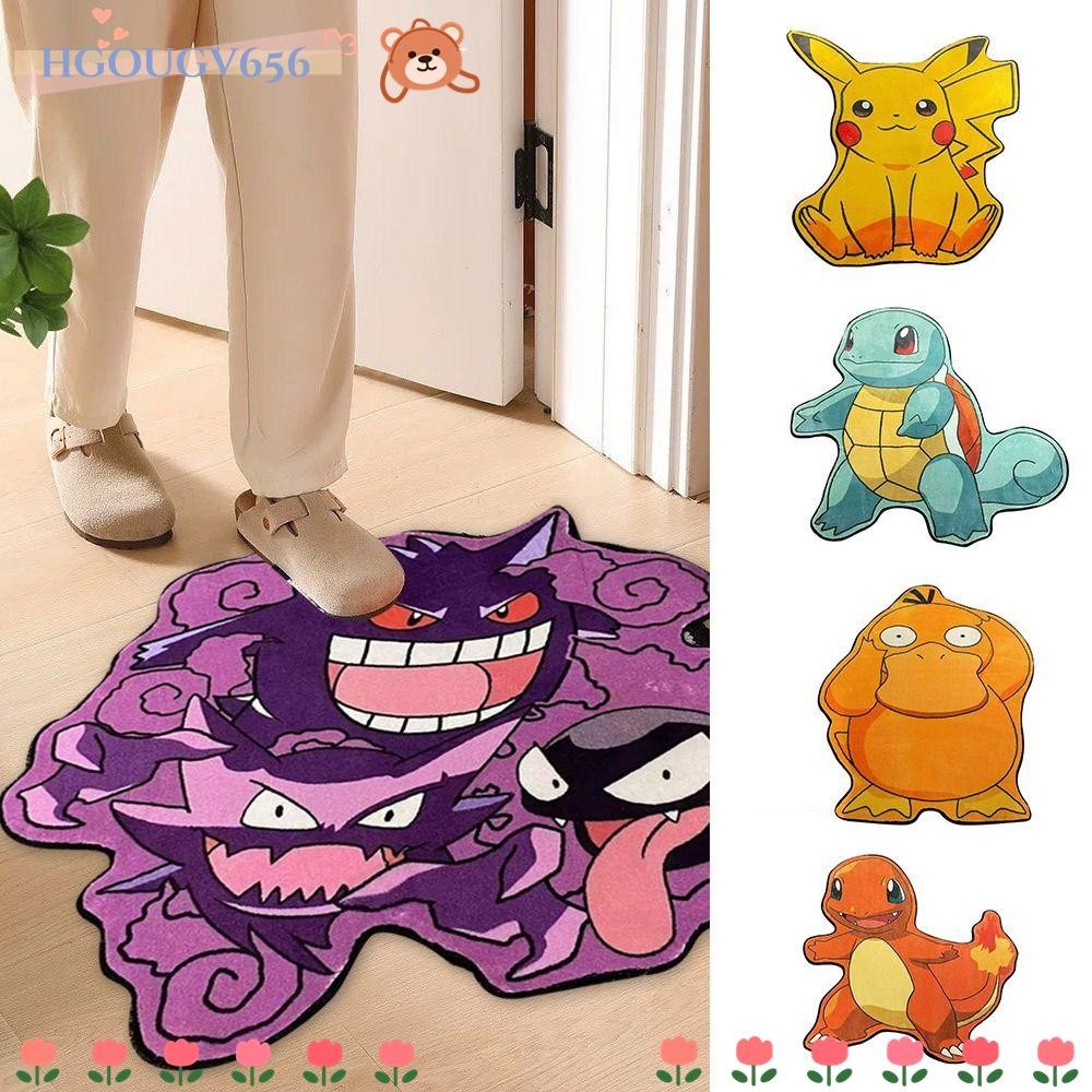 HGOUGVT Pikachu พรมปูพื้น, 40/80 ซม.การ์ตูน Snorlax Faux Bath Mat, Faux ...