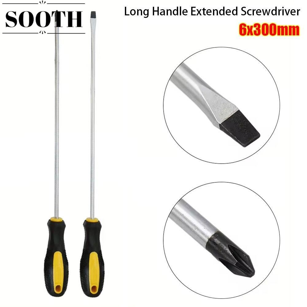 SOOTH 1/2 ชิ้นขยายไขควง, Slotted Cross Head ยางจับยาวไขควง, Magnetlc ...