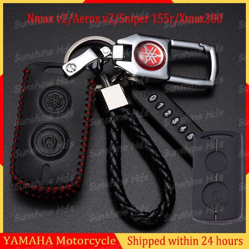 Yamaha Nmax v2 / Aerox v2 / Xmax 300 / Sniper 155r ฝาครอบซองหนังกุญแจ ...