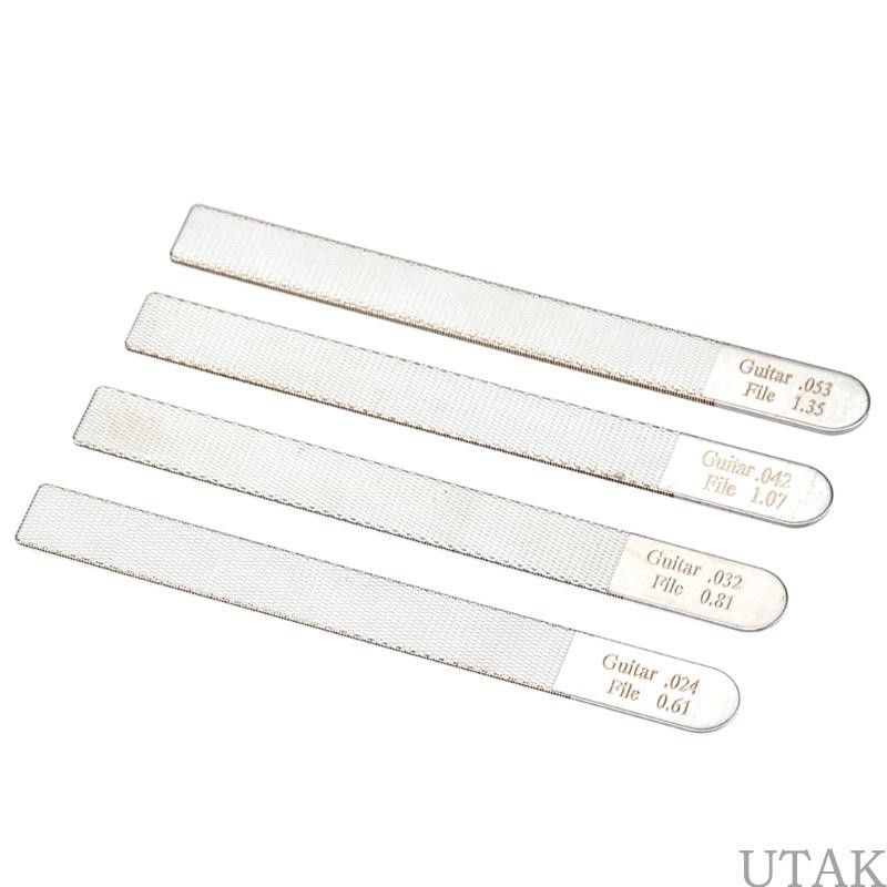 TAKE สแตนเลสกีตาร์แฟ้มบํารุงรักษากีตาร์ Fret Smoothing ไฟล์ 12 5 ซม. ...