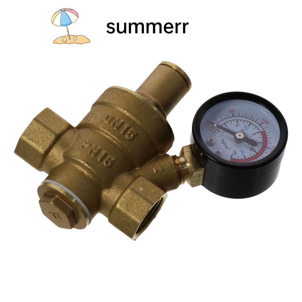 SUMMERR เครื่องควบคุมแรงดันน้ํา, DN15 3/4 Npt ปรับ G1/2 วาล์วลดแรงดัน ...