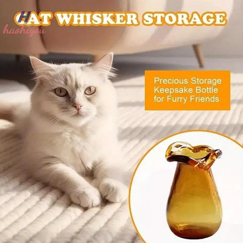 2 ชิ้น Mini Cat Whisker แจกันแก้วแมว Whiskers ผู้ถือ Miniature ดอกไม้ ...