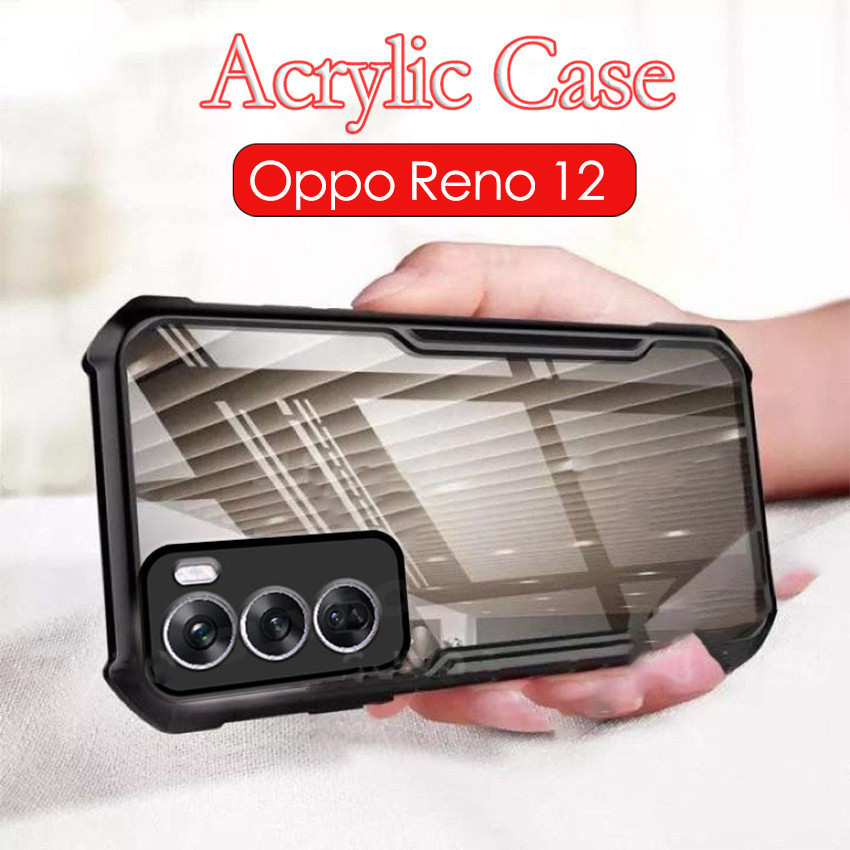 Case PC For Oppo Reno 12 Pro 5G เคส ใส ขอบนิ่มหลีงแข็ง สำหรับ Oppp ...