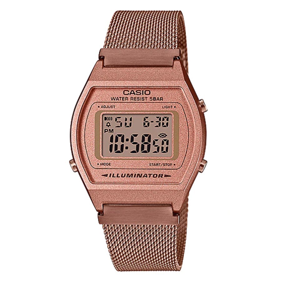 หรูหรา Casio Standard นาฬิกาข้อมือผู้หญิง สายสแตนเลส รุ่น B640,B640WMR ...