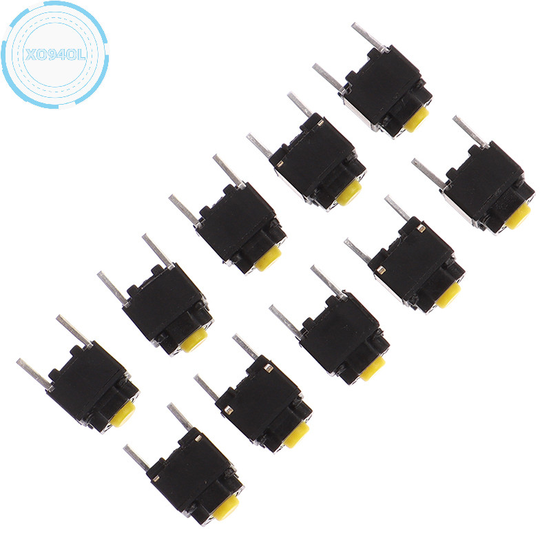 Xo94ol 10pcs Mute ปุ่ม 6*6*7.3 มม.สวิทช์เงียบ Micro เมาส์ปุ่มสวิทช์ TH | Shopee Thailand
