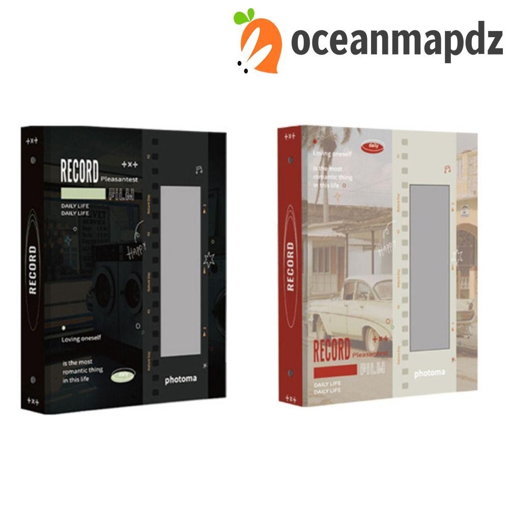 Oceanmapdz a5 Kpop Photocard Binder รวบรวมหนังสือ, อัลบั้มเชลล์ Retro Retro Idol อัลบั้มภาพ ...