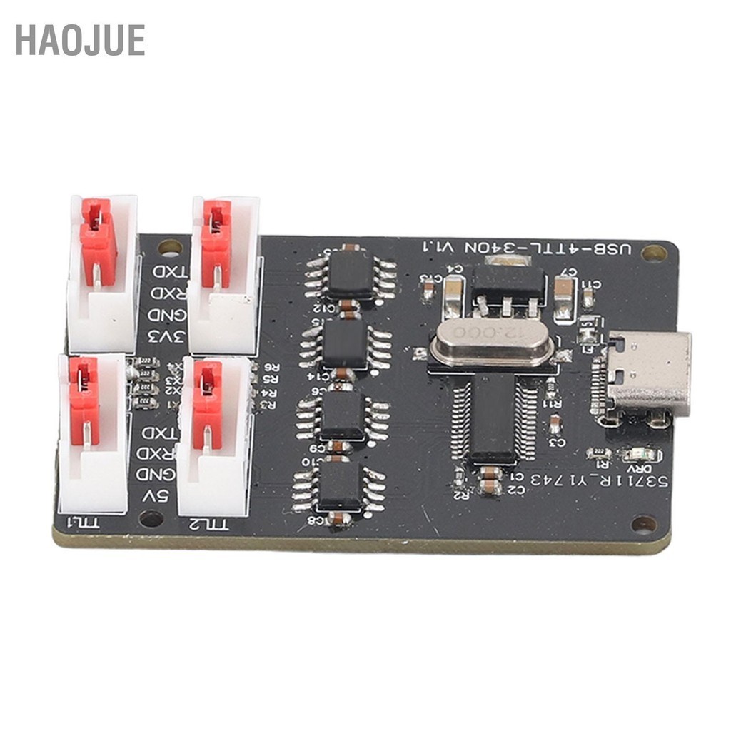 HaoJue 4 Way USB to TTL Serial Port โมดูล TYPE C Adapter Board พร้อมไฟ ...