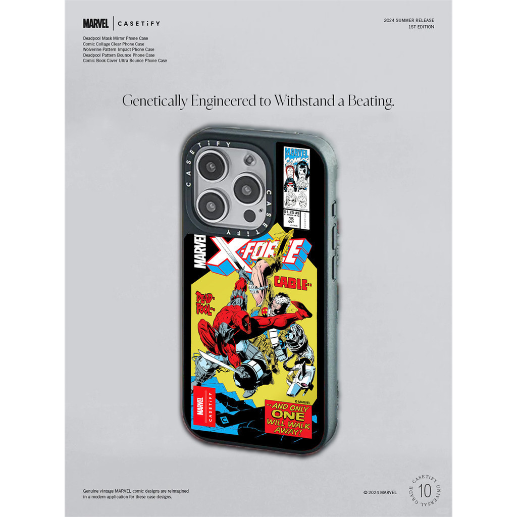 Casetify | Deadpool x Wolverine การ์ตูนหนังสือกรณีแม่เหล็กดูด Black ...