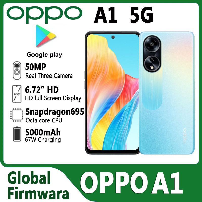 Oppo A1 5G โทรศัพท์มือถือ Snapdragon 695 6.72 นิ้ว 12GB/ 256GB แบตเตอรี่ 5000mAh ใช้ 98% ใหม่ ...