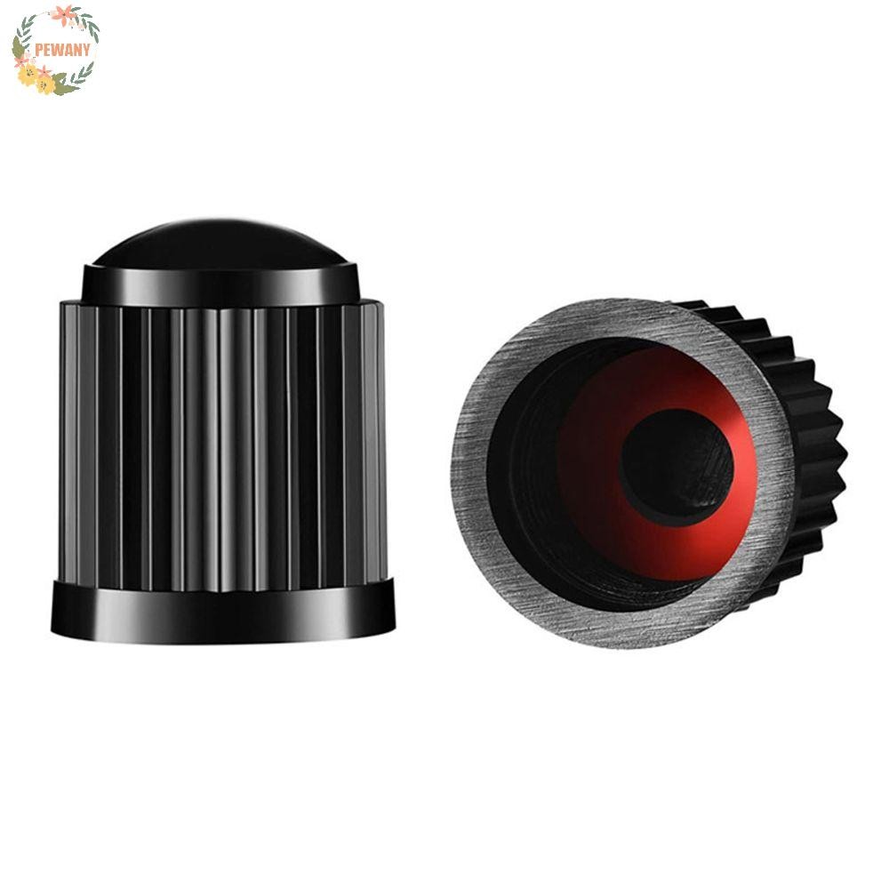 Pewany หมวกกันฝุ่นสีดํา ABS กันน้ําล้อยางวาล์ว O แหวนยาง 20 ชิ้น Anti-rust Tyre Stem Air Caps ...