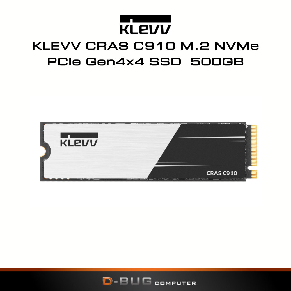 KLEVV CRAS C910 M.2 NVMe PCIe Gen4x4 SSD - 500 GB | Shopee Thailand