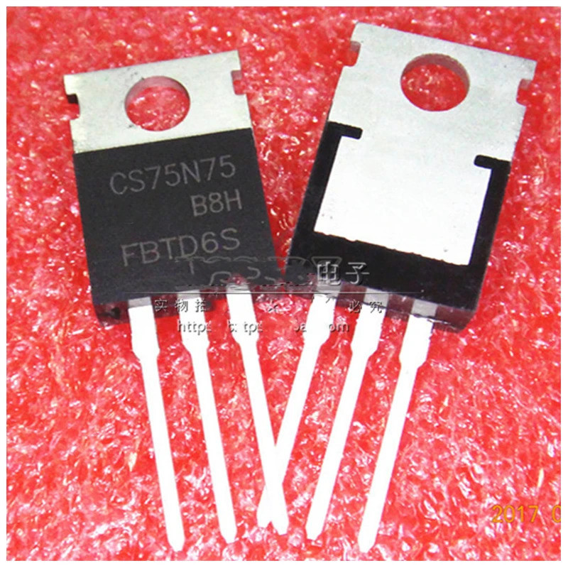 5pcs-20pcs CS75N75 75A 75V TO-220 75N75 MOS FET ที่ใช้กันทั่วไปในตัว ...