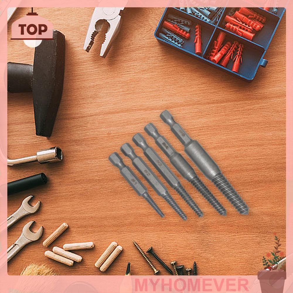5/6 ชิ้นหกเหลี่ยมจับหักหัวสกรู Extractor Broken Thread Extractor ชุด ...