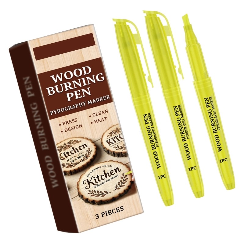 Love* 3 ชิ้นภาพวาดปากกา Pyrography Marker Crafting Burning ปากกาสําหรับ ...