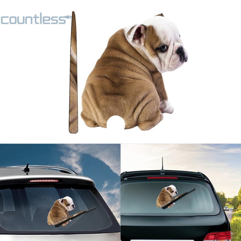 สติ๊กเกอร์จัดแต่งทรงผมที่ปัดน้ําฝนกระจกหลังรถยนต์ สติ๊กเกอร์ติดกระจก ...