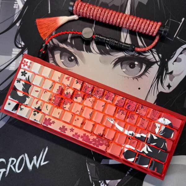 keycap keycap ใส ปุ่มกด Machima Sakura Raven เข้ากันได้กับ MAD68 ...