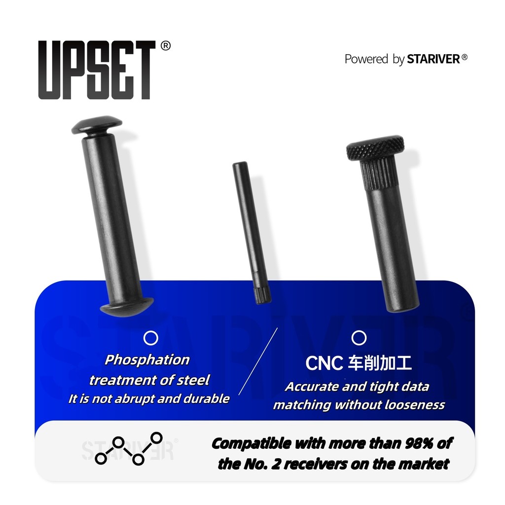 3 ชิ้น STARIVER UPSET CNC เหล็กฟอสเฟตสกรูพิน AR/V2 ข้อมูล | Shopee Thailand